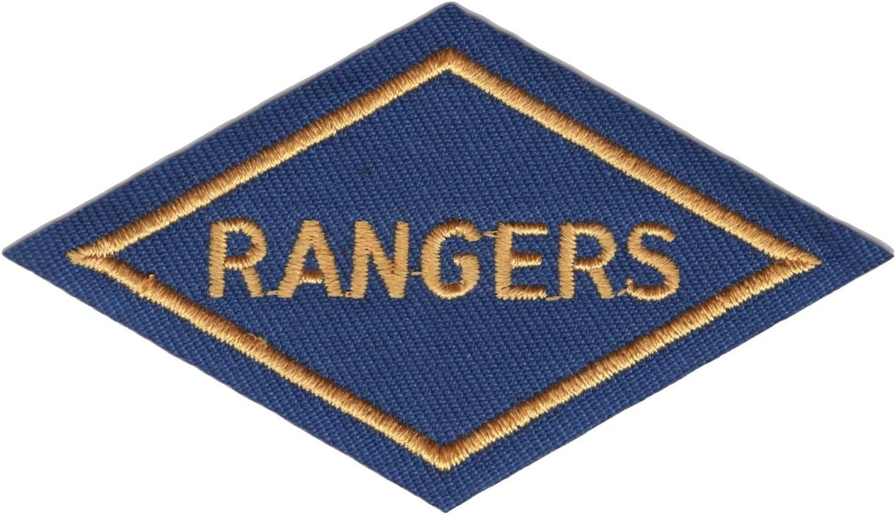 Amazon.com: United States Army Rangers Diamond Shaped Patch, Blue and ...