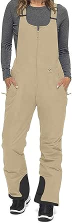 Amazon.com: Women's Insulated Waterproof Ski Bib Overalls Snowboarding ...