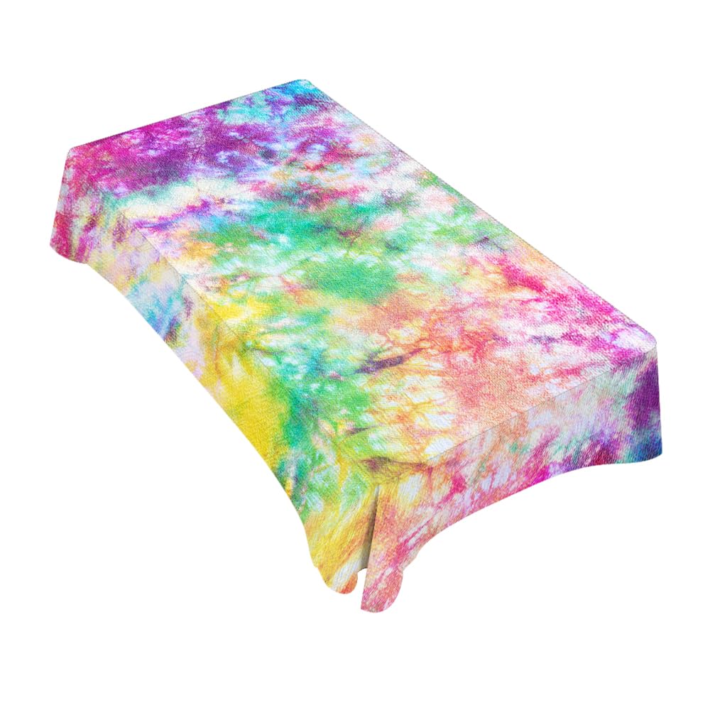 Amazon.com: TKS MITLAN Tie Dye Tablecloth 60x84 Inch Rectangular ...