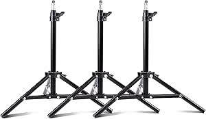 Amazon.com : Table Top Light Stand, 3 Packs Riqiorod Mini Aluminum ...