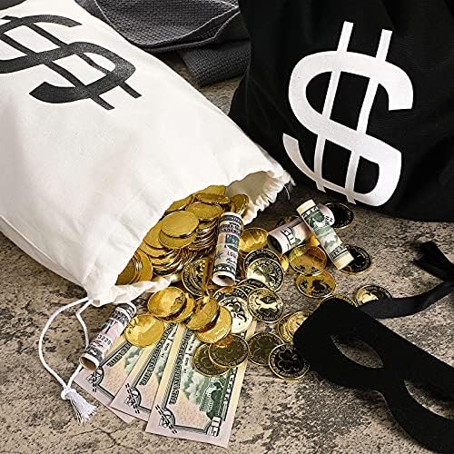 Amazon.com: Zonon 8 Pieces Robber Costume Set Include Dollar Sign Money ...