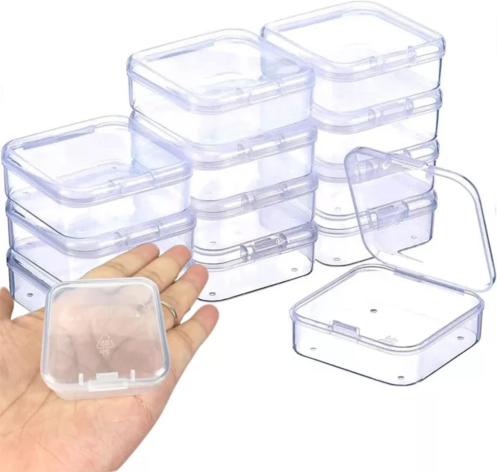 ZLXFT Mini Scatola,Mini Scatola di Plastica Trasparente,Piccole Scatole ...