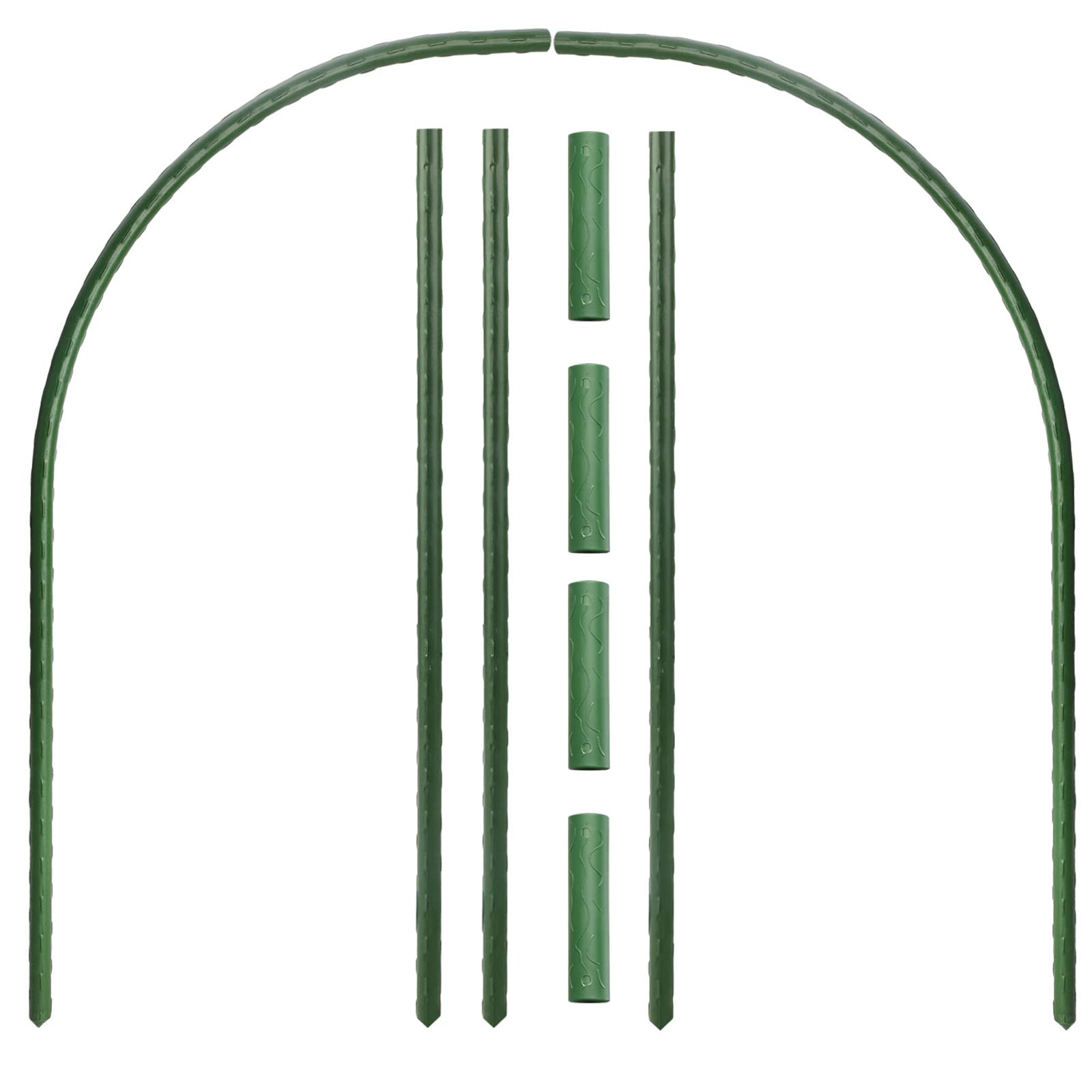 Greenhouse Hoops Grow Tunnel, Detachable Garden Hoops for Raised Beds ...