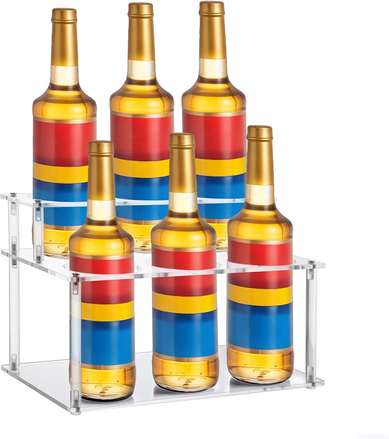 Amazon.com: Meyeyaia Acrylic Coffee Syrup Rack Organizer, 2 Tier Clear ...