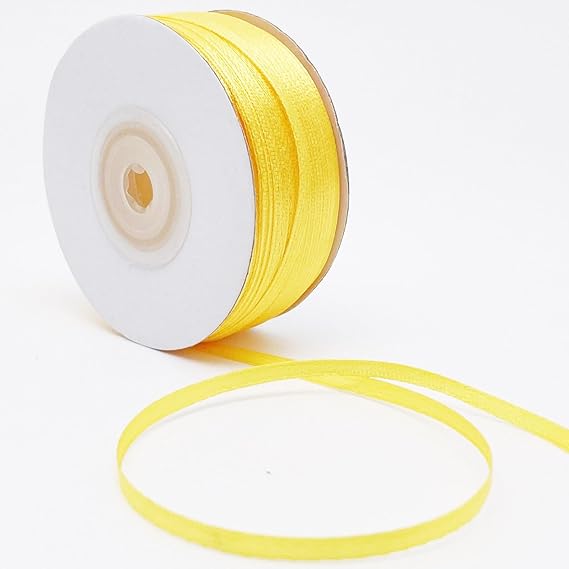 Amazon.com: Capesaro Yellow Ribbon - 1/8 inch x 100 Yards Double Face ...