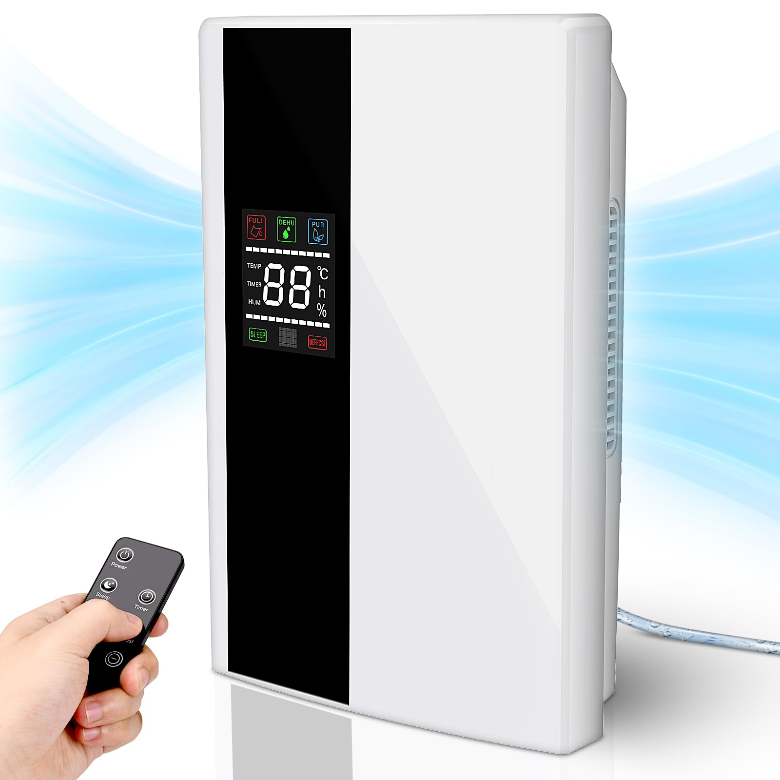 Onherm Deshumidificateur d Air Electrique, Dehumidificateurs Maison ...