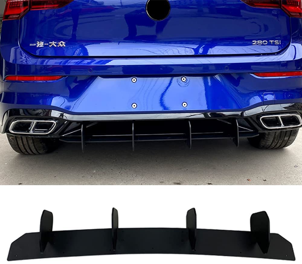 Buy Abs Material Rear Bumper Diffuser For Golf 8 Mk8 2020 2021, Rear ...