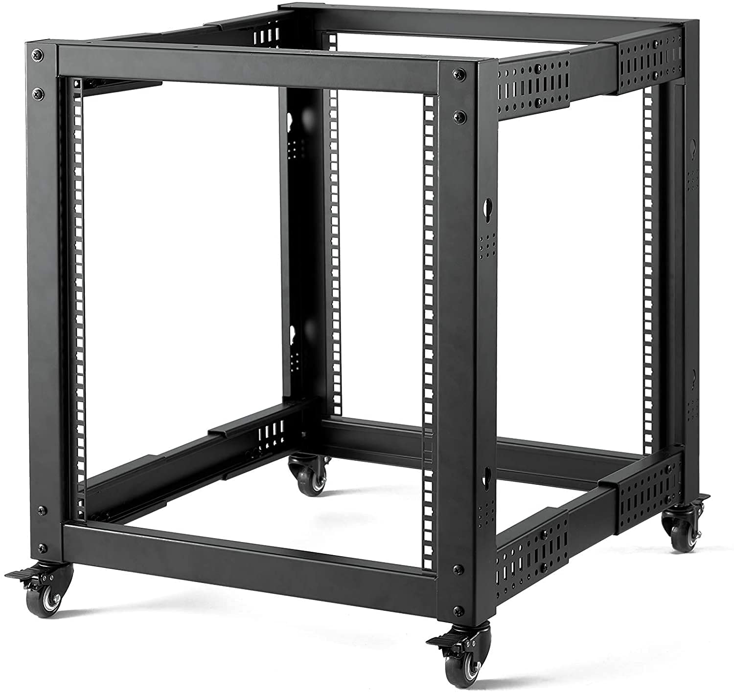 Homedex 12U Network Rack Open Frame Server Rack Shelf Adjustable Depth ...