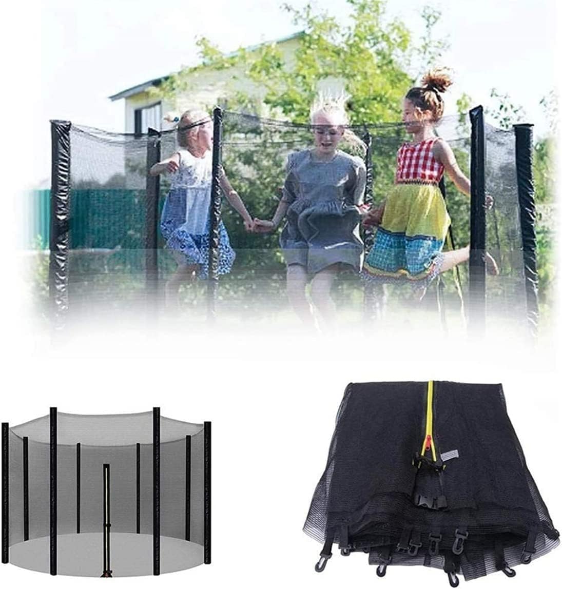 Amazon.com : LXUKYG Trampoline Enclosure Safety Net Outdoor Trampoline ...
