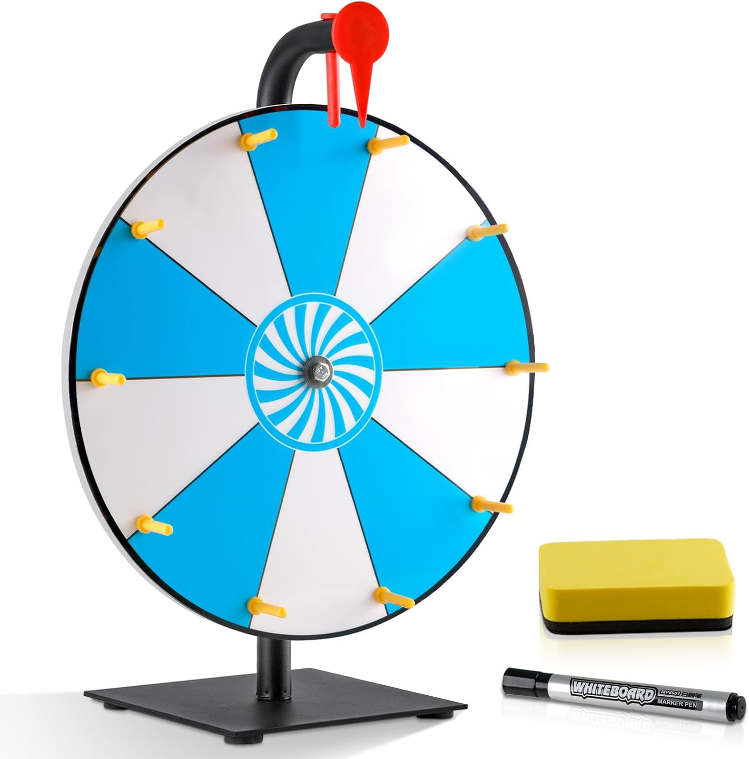 Amazon.com : 12" Spinning Prize Wheel, 10 Slots Prize Spinning Wheel ...