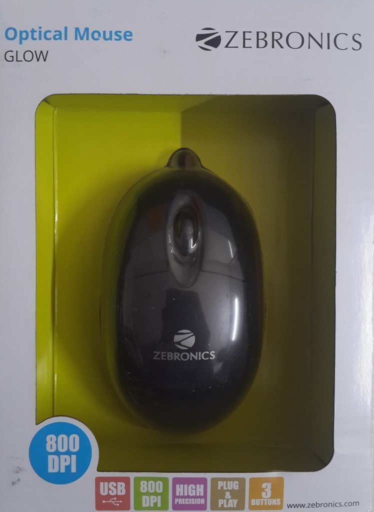 Amazon.in: Buy ZEBRONIC- GLOW USBWIRED MOUSE Online at Low Prices in ...