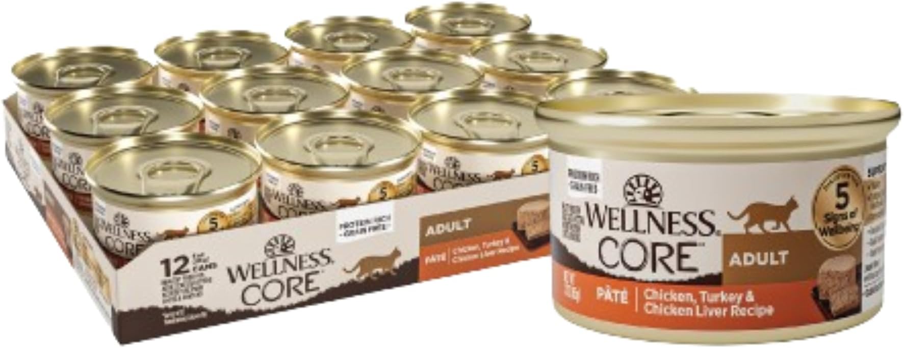 Amazon.com : Wellness CORE Hearty Cuts Natural Grain Free Wet Canned ...