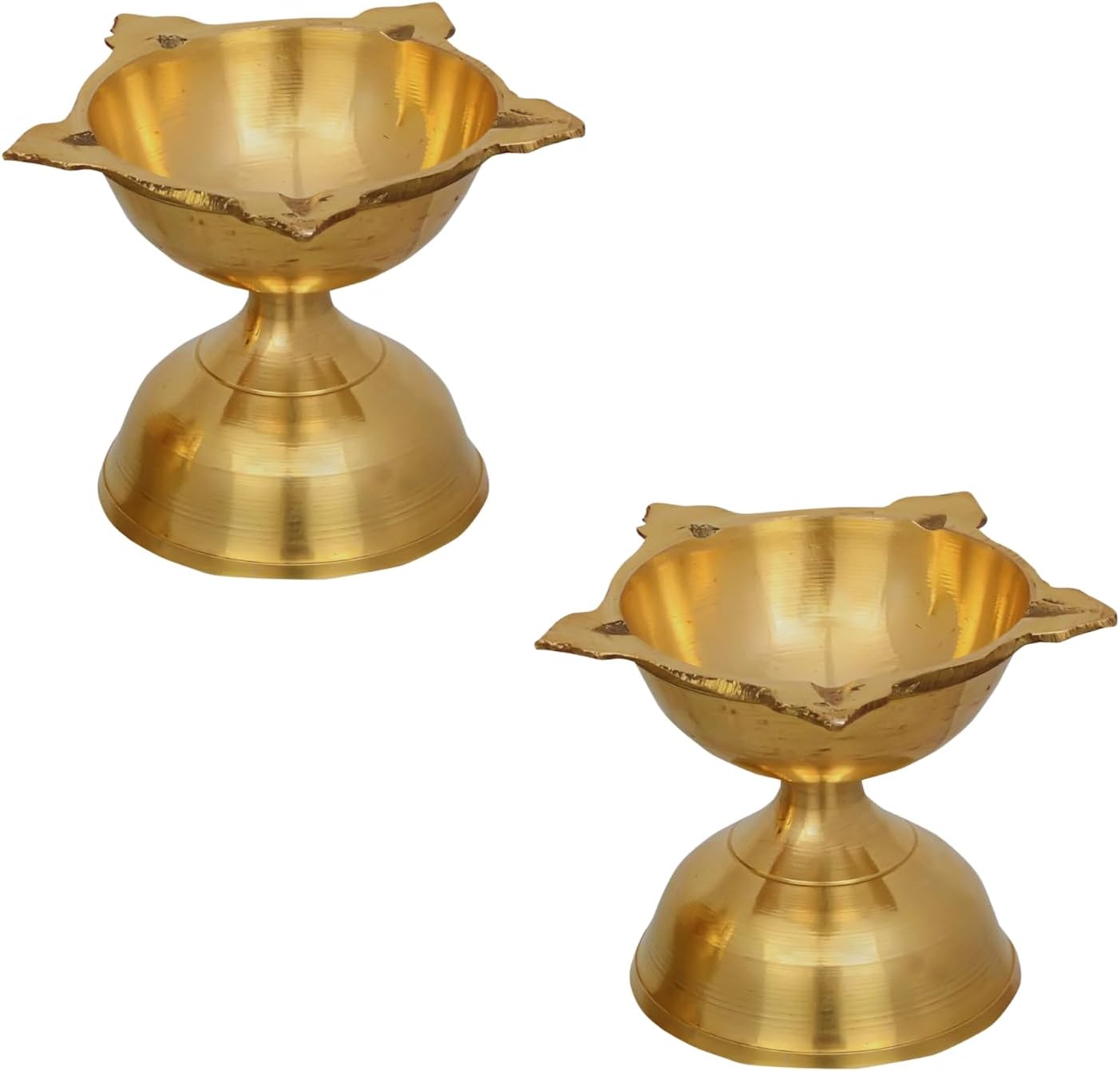 Buy Kanshita's Rasoiware Brass Akhand Jyoti Diya for Puja Small Size ...