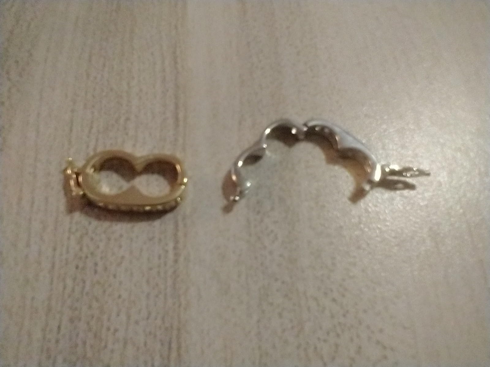 Amazon.com: 2pcs Mini Pearl Enhancer Push Clasp with Secure Lock, Clasp ...