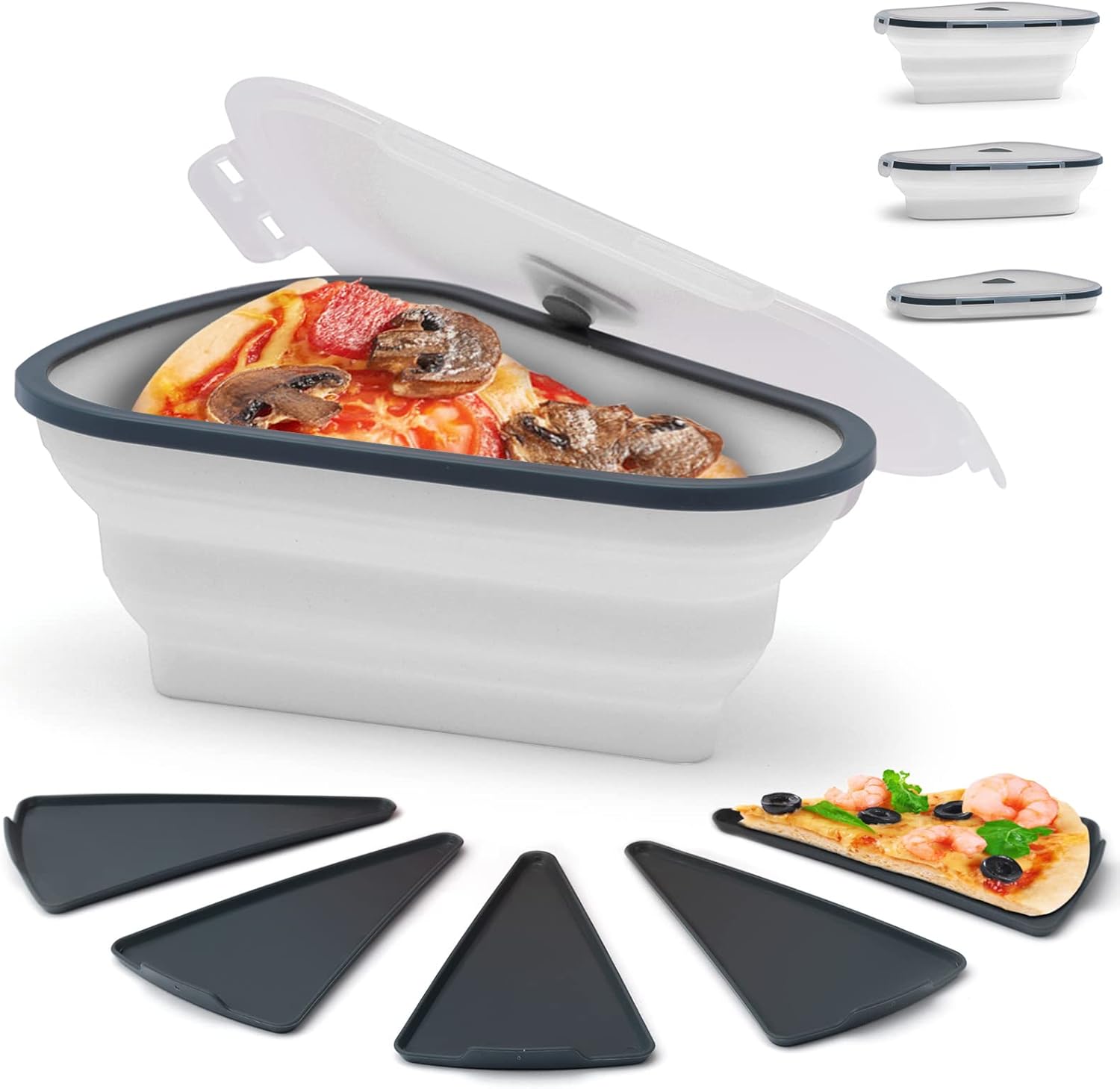 Amazon.com: SCE™ Pizza Storage Container - Collapsible Pizza Container ...