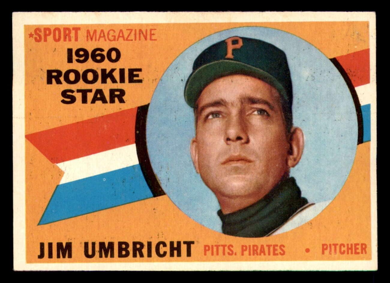 Amazon.com: 1960 Topps #145 Jim Umbricht RS Ex-Mint RC Rookie Pirates ...