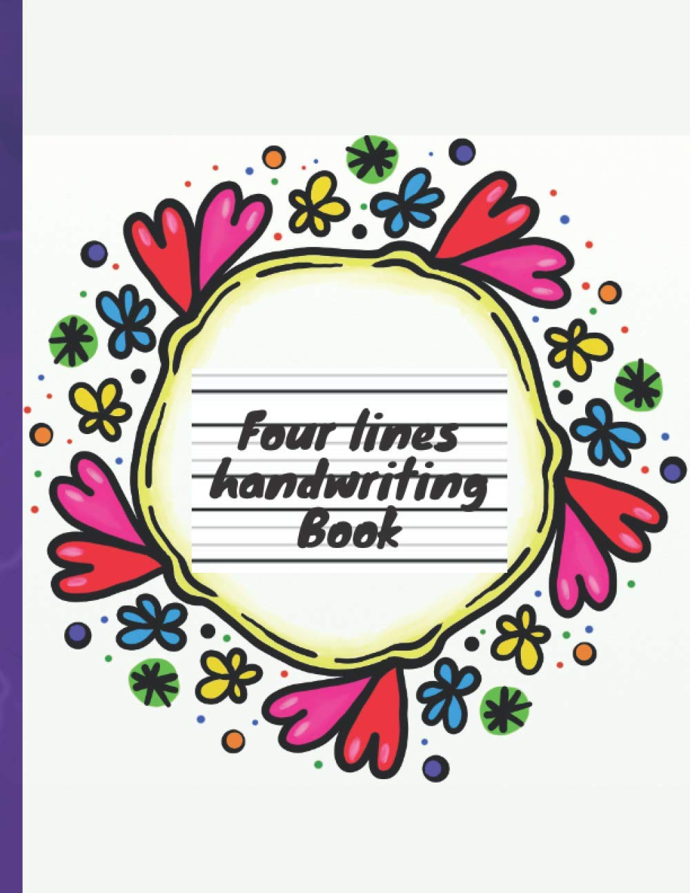 Amazon.com: four lines handwriting book: cursive writing practice book ...