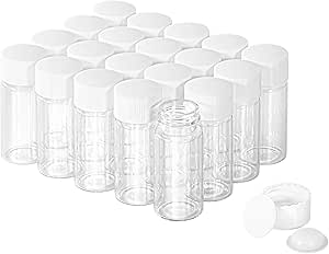 Amazon.com: BKMAMLAB 10ml Clear Glass Vial Sample Vials Glass Bottle ...