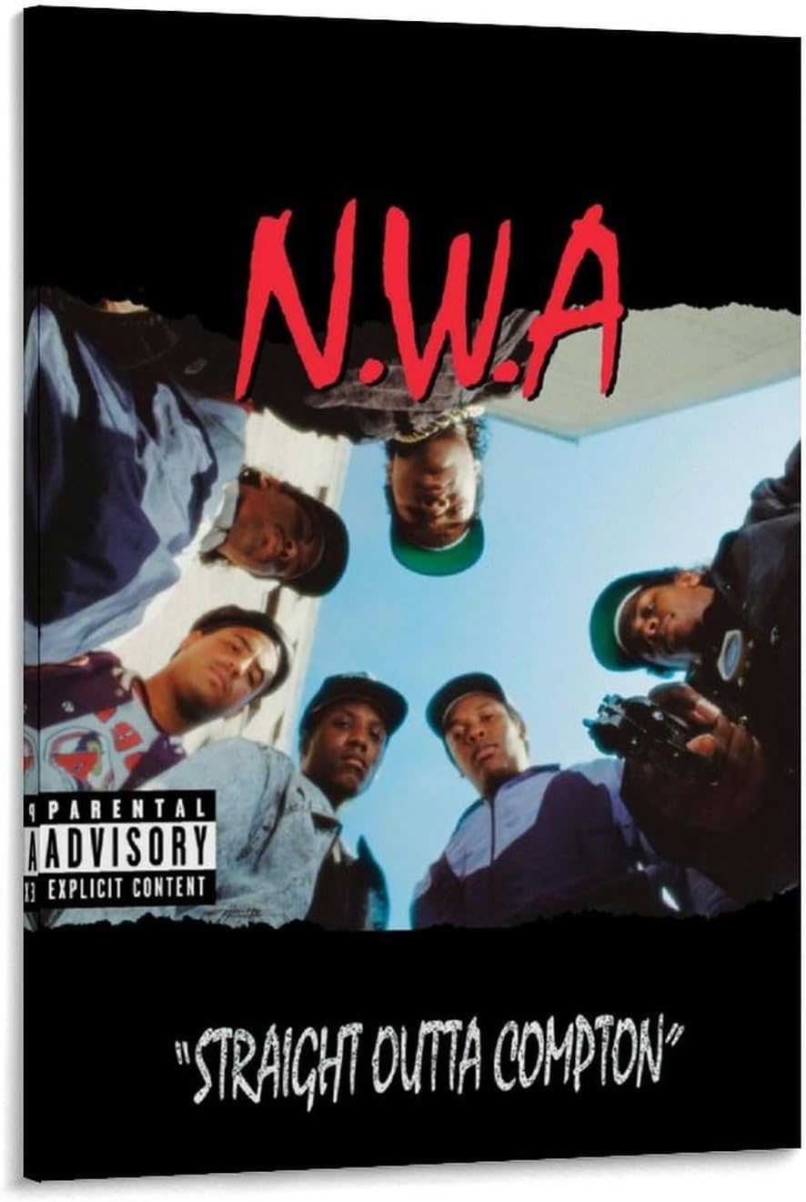 Amazon.com: NWA Poster Straight Outta Compton Album Cover Poster for ...