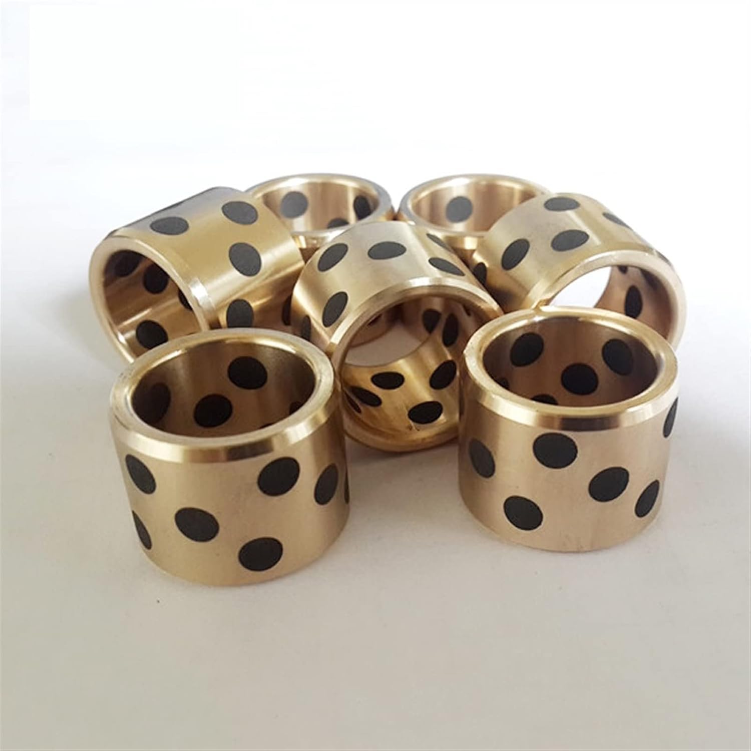 Amazon.com: AHAFEI Inlaid Graphite Copper Sleeve Oil-Free Bushings Self ...