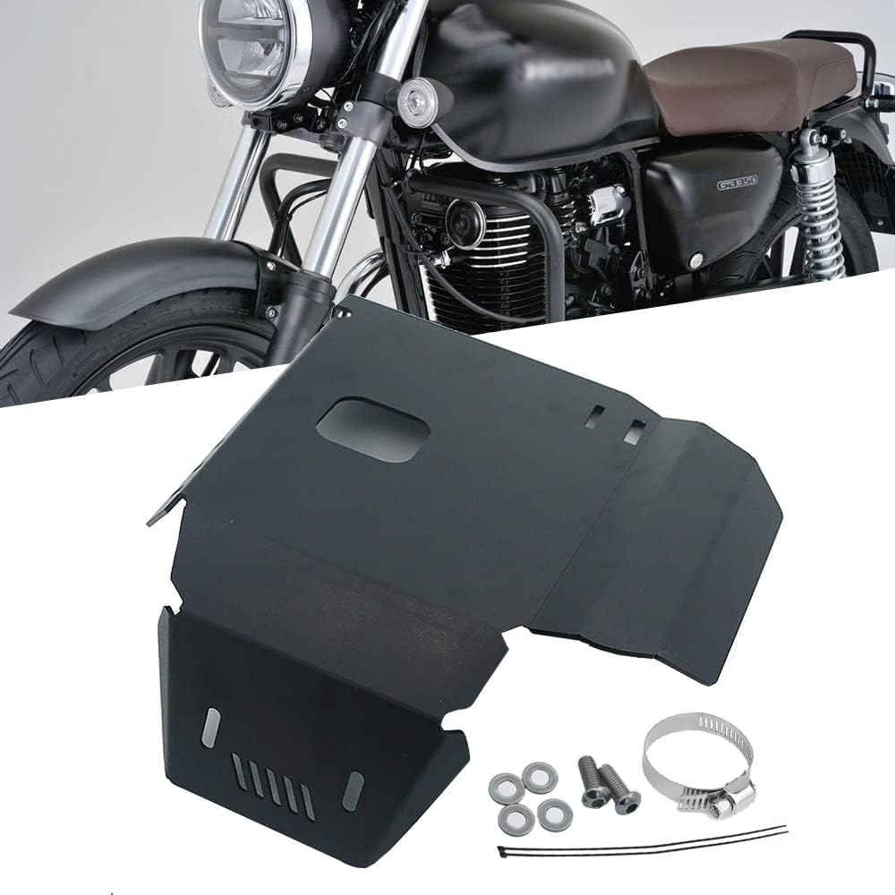 Amazon | FOR オートバイGB 350 350Sシャーシエンジンガードボトムスキッドプレート下部フレームカバープロテクターホンダ ...