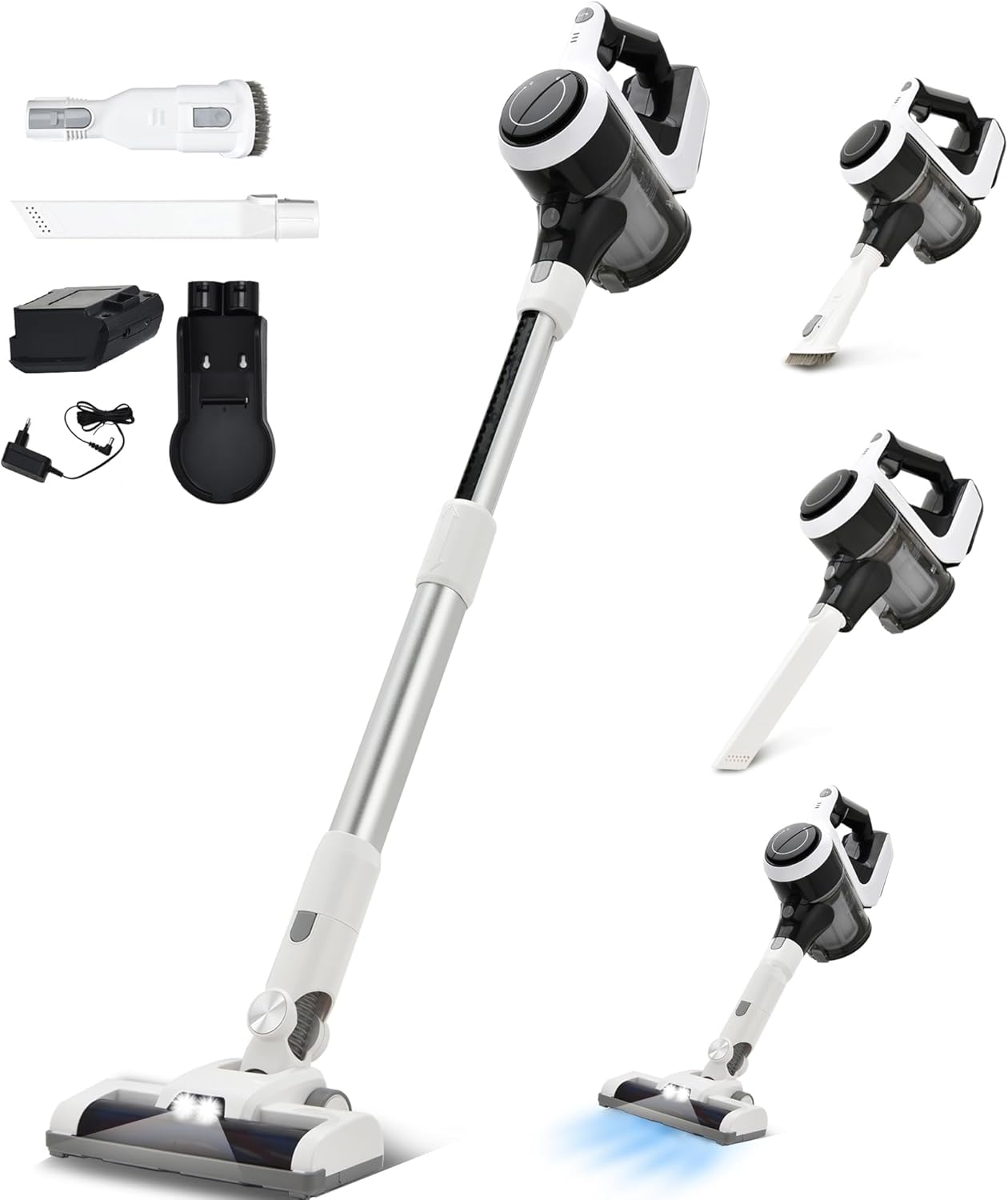 Amazon.com - SIPPON Cordless Vacuum Cleaner, 6-in-1 Lightweight Stick Vacuum w/250W Powerful ...