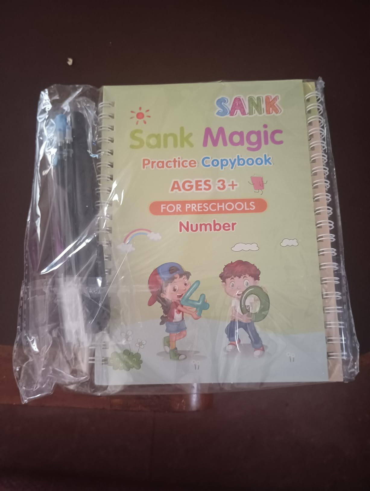 SHNMN Sank Magic Practice Copybook, (4 BOOK +1 PEN + 10 REFILL) Number ...