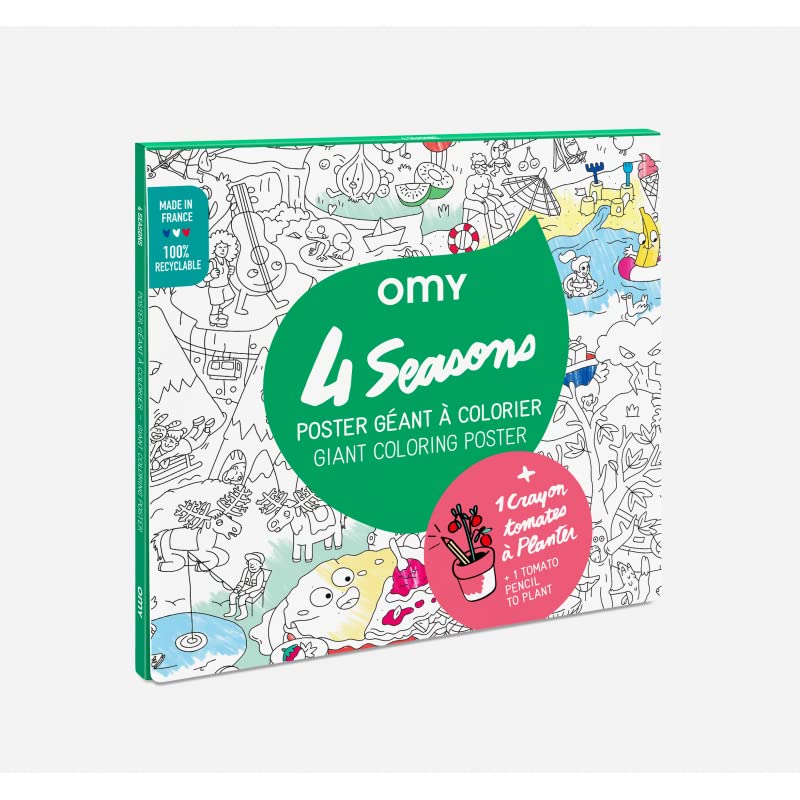 Buy Omy Giant Coloring , Four Seasons and Nature, 4 Color Seed ing ...
