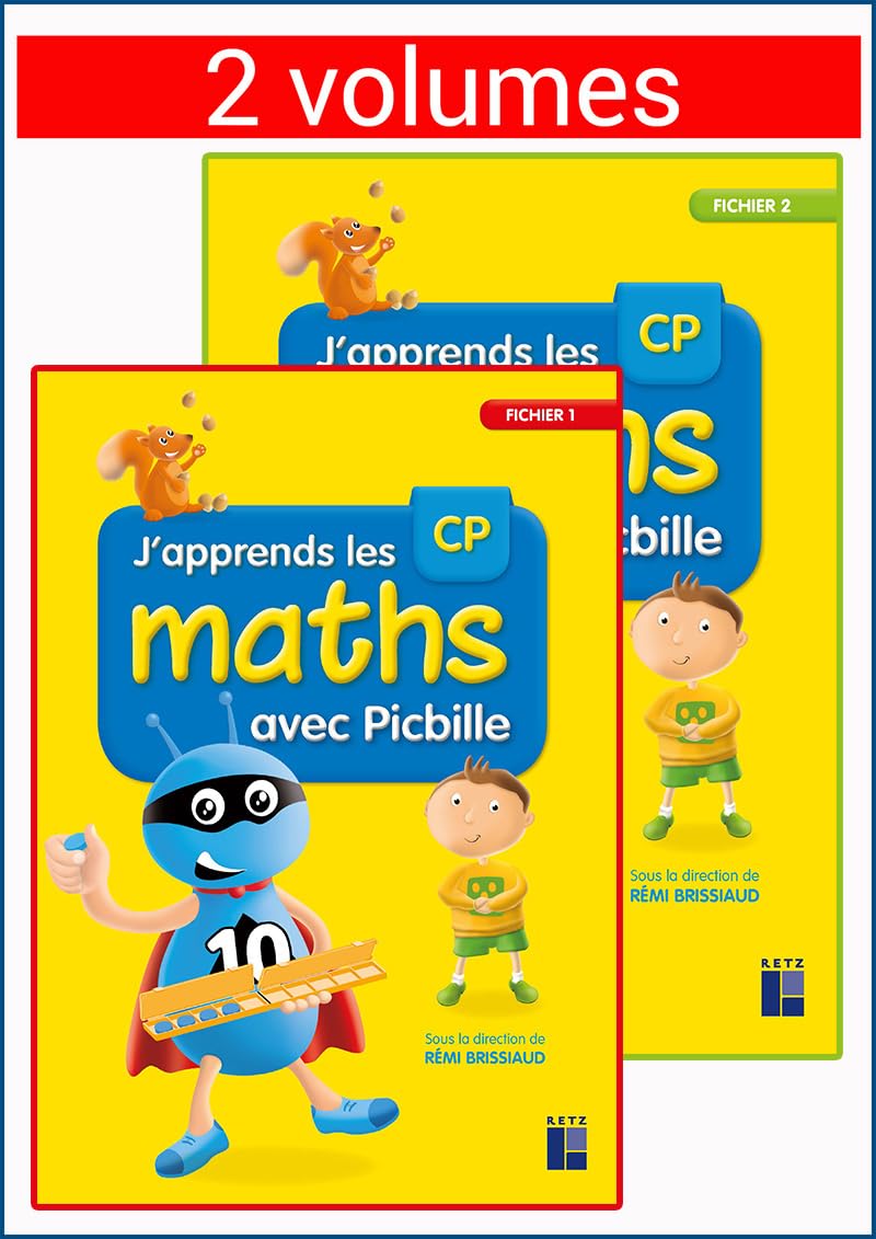 Amazon.com: J'apprends les maths avec Picbille CP - 2 volumes sous ...