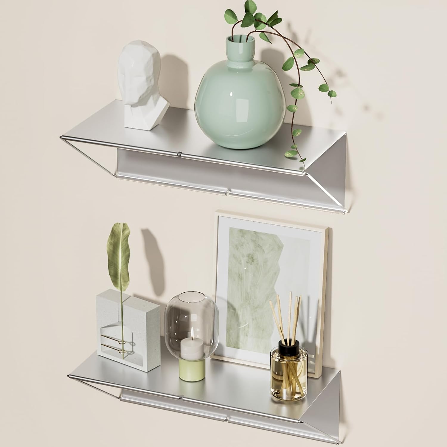 Amazon.com: climbing kangaroo Floating Shelves for Wall, Metal Wall ...