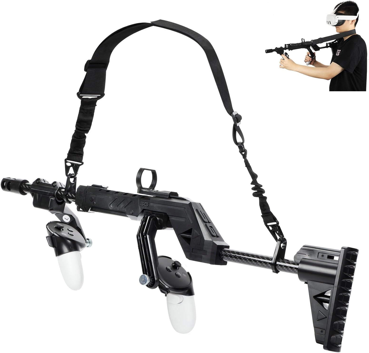 Amazon.co.jp: YipuVR VR ガンストック Meta Quest 3 用、VR Gun Stock Quest 3 ...