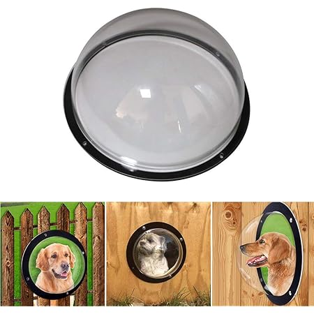 Amazon.com : MiMu Dog Fence Window - 11.25IN Acrylic Dome Clear Dome ...