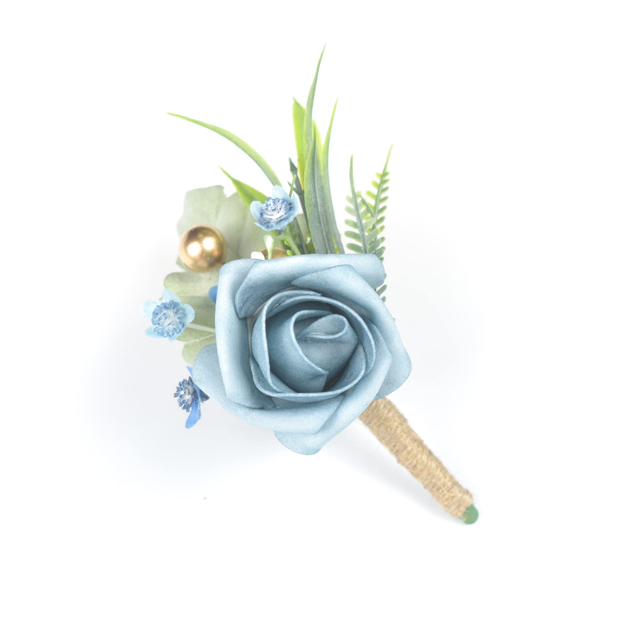 Light Blue Rose Boutonniere