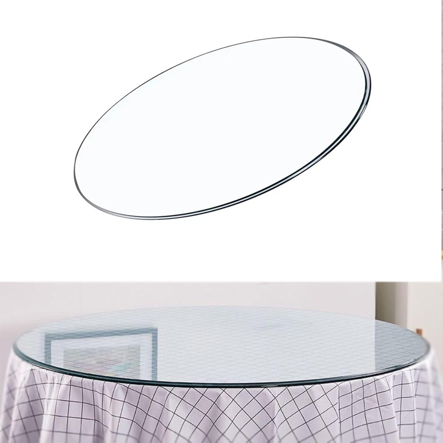 Amazon.com - BDCAKEUDG 380-500-900mm Round Glass Table top, Perfect as ...