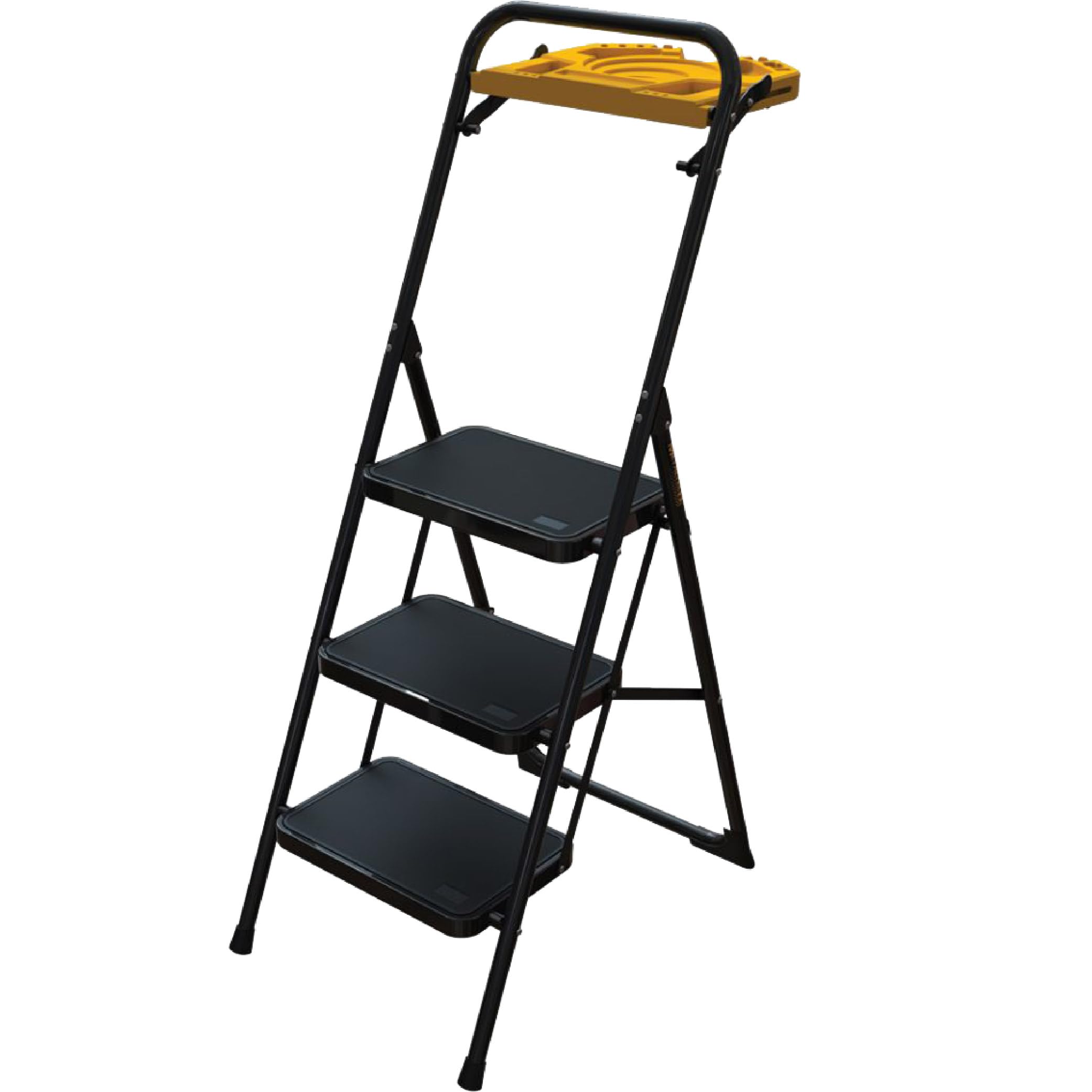 Amazon.com: Metaltech E-SLC3TYW 3-Step Pro Steel Step Stool Type I with ...