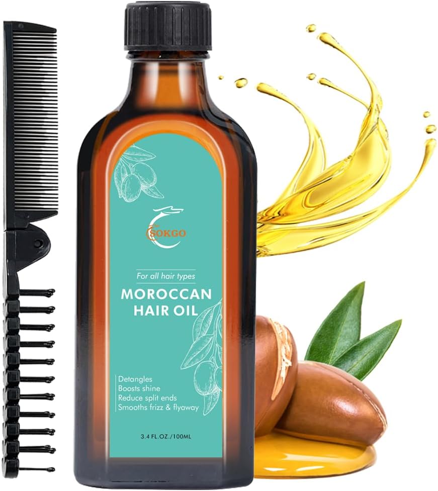 Amazon.com: Moroccan Argan Treatment Oil for Luxurious Hair Care and Repair, Extra Strength ...