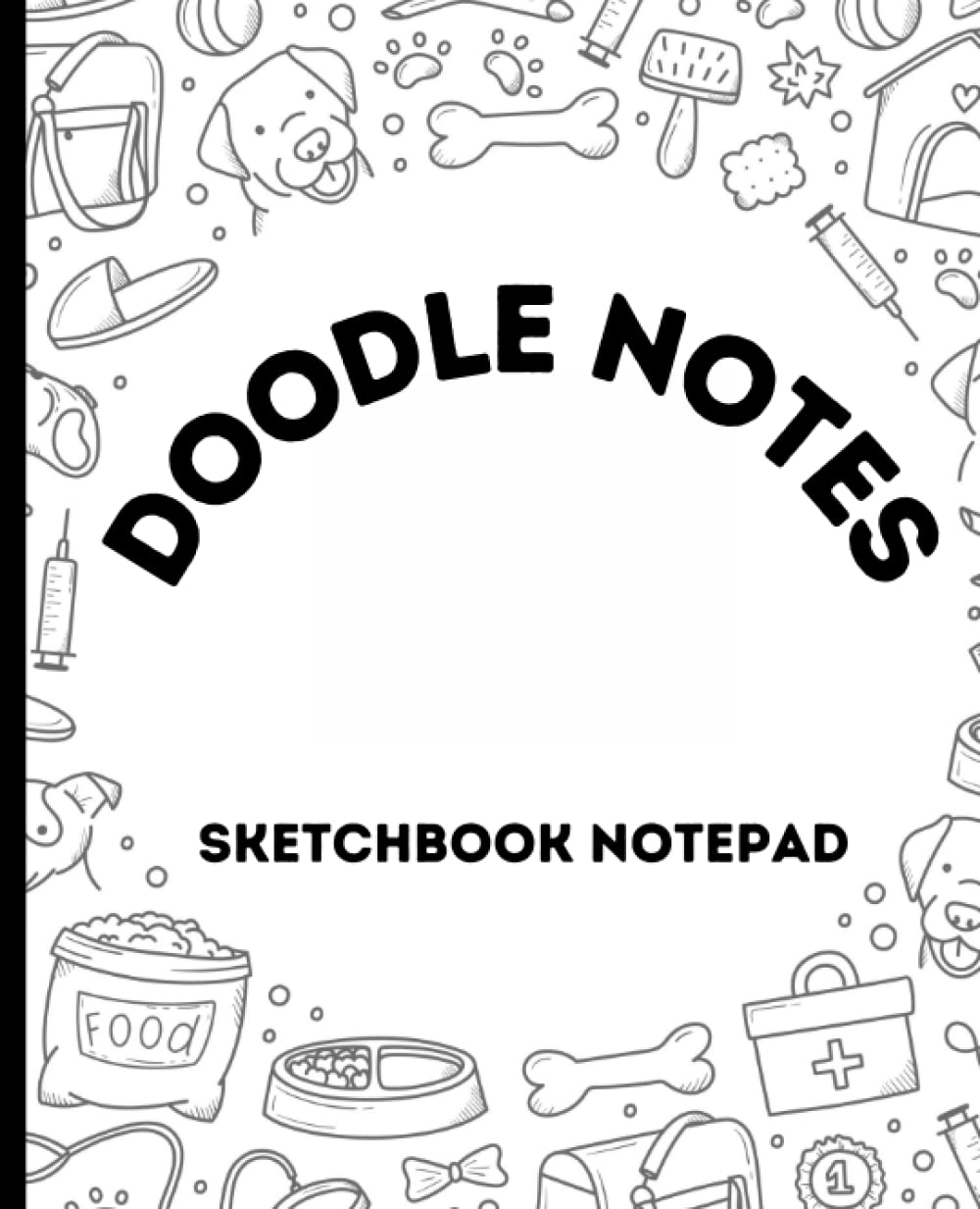 Doodle Notes - Sketchbook Notepad - 108 Pages - White Paper - Sketching ...