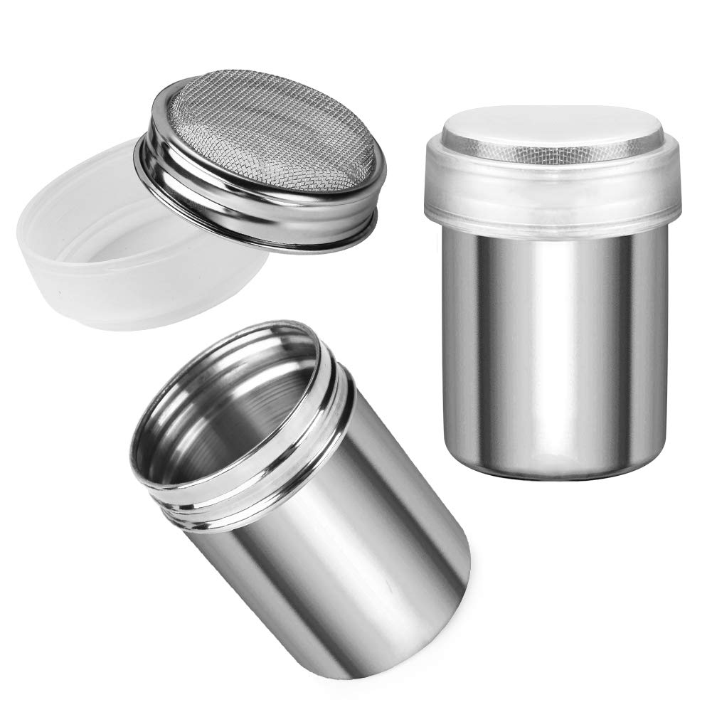 Buy Accmor Stainless Steel Powder Shakers, Powder Shaker with Lid ...