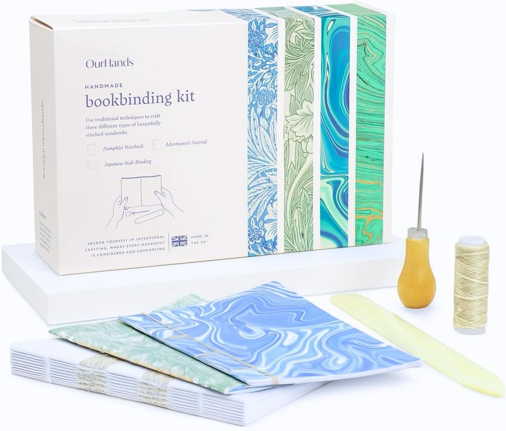 Amazon.com: OurHands Bookbinding Kit DIY Kit to Create Custom Soft ...