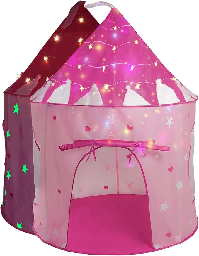 Amazon.com: LimitlessFunN Princess Pop Up Kids Play Tent | Includes ...