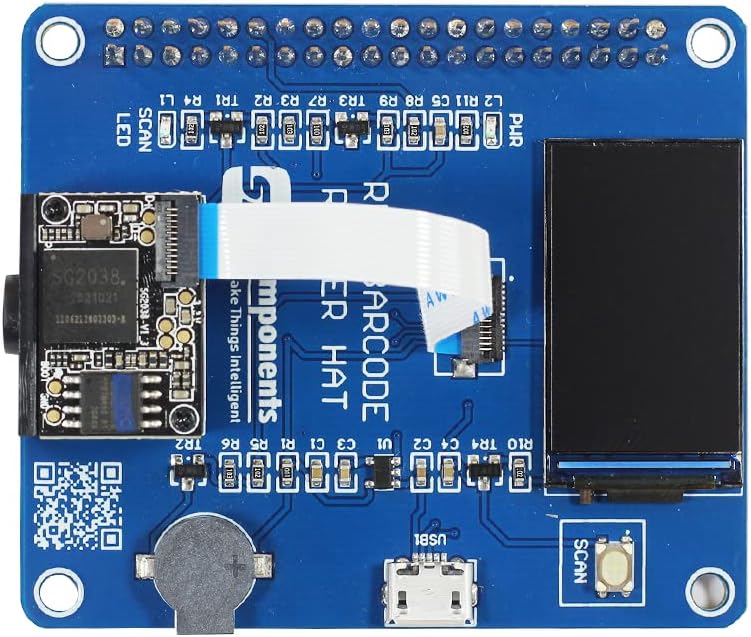 Amazon.com: sb components Barcode HAT for Raspberry Pi 1D/2D Codes ...