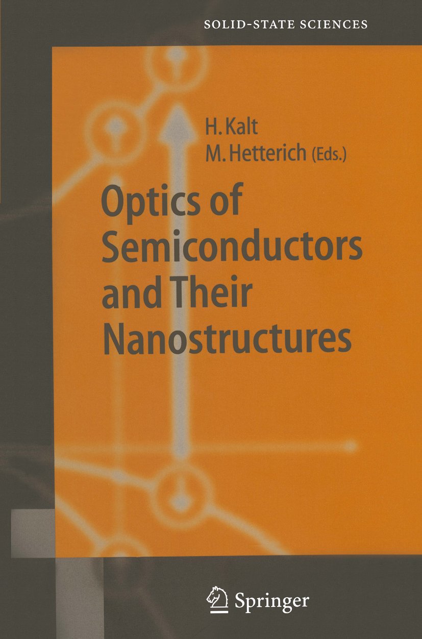 Amazon.co.jp: Optics of Semiconductors and Their Nanostructures (Springer Series in Solid-State ...