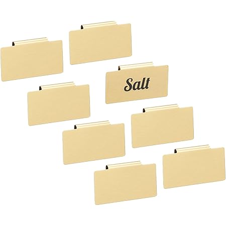 Amazon.com : mDesign Steel Clip-On Basket and Bin Tags for Kitchen ...