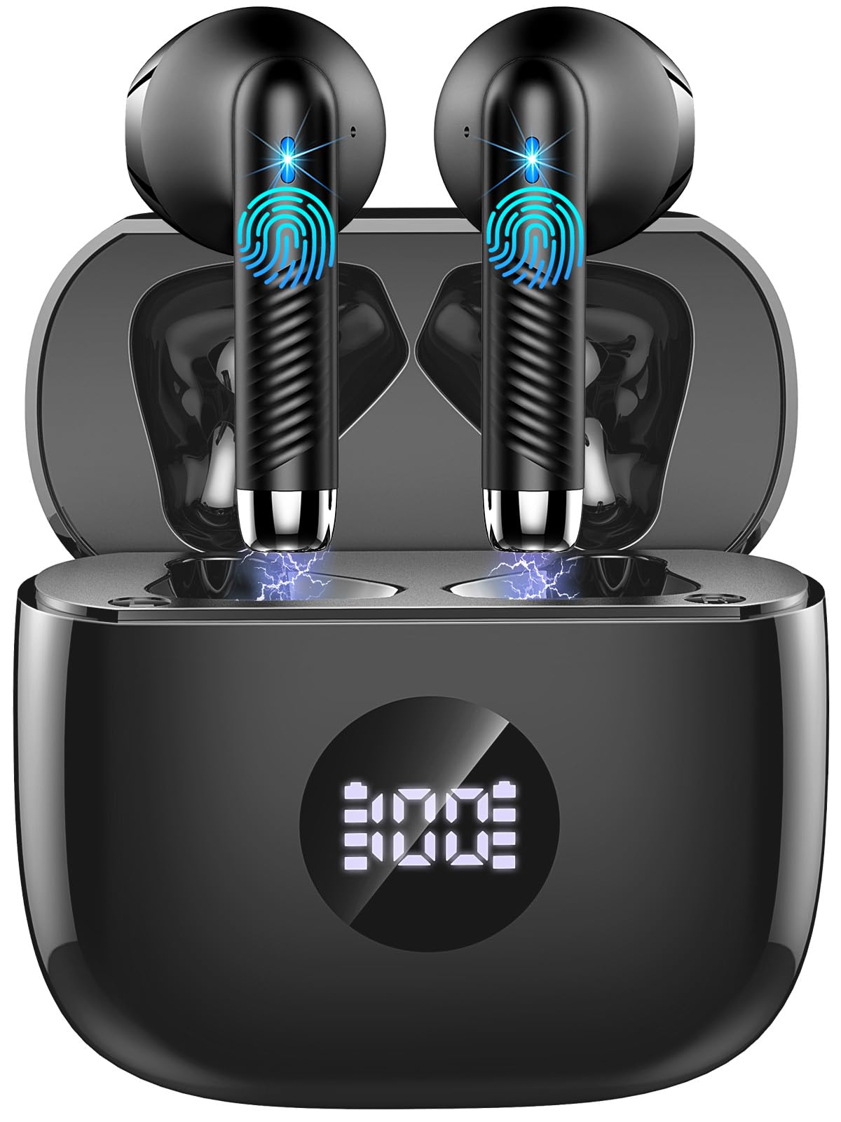 Cuffie Bluetooth Auricolari Bluetooth 5.3, Cuffie Wireless con 4 ENC ...