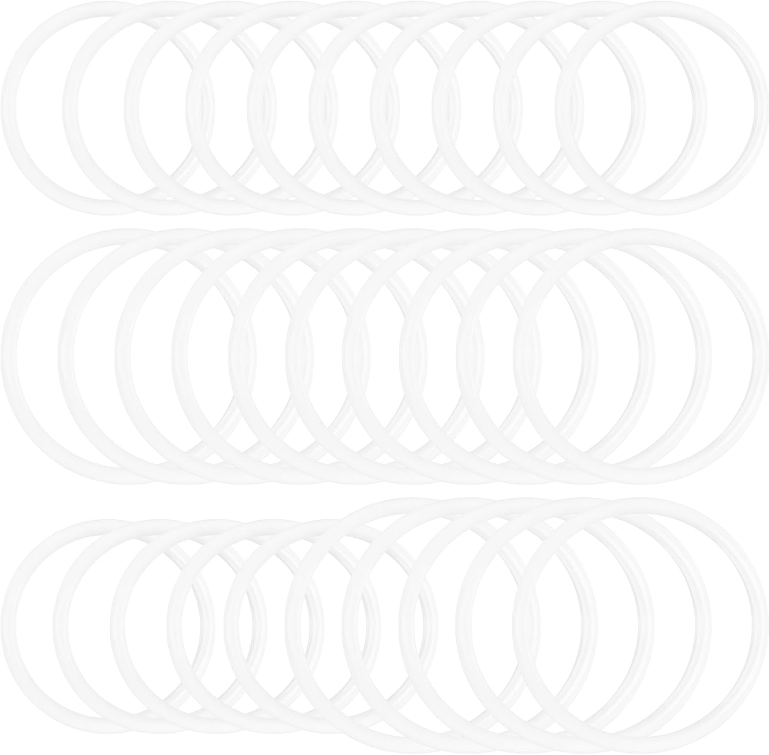 Amazon.com: Framendino, 30 Pack White Plastic Ring Hoops Dream Catcher ...