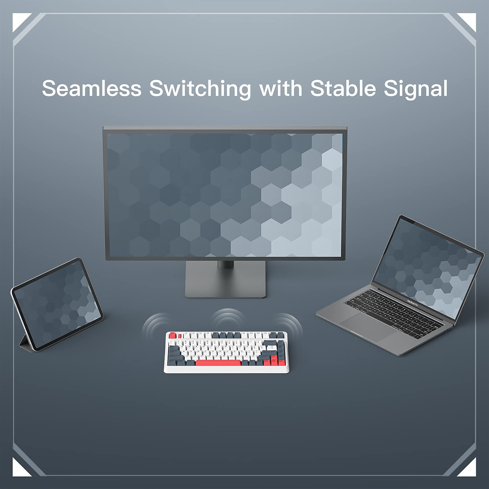 Buy iQunix L80 Gaming Keyboard, 2.4G Wireless Mechanical Keyboard with ...