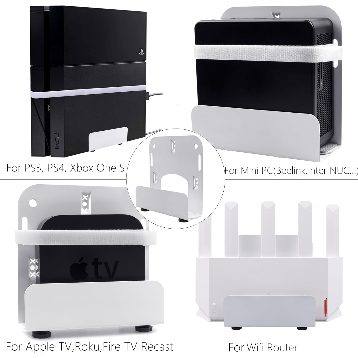 Cable Box Wall Mount Modem Mount Adjustable Wall Mount for Small and ...