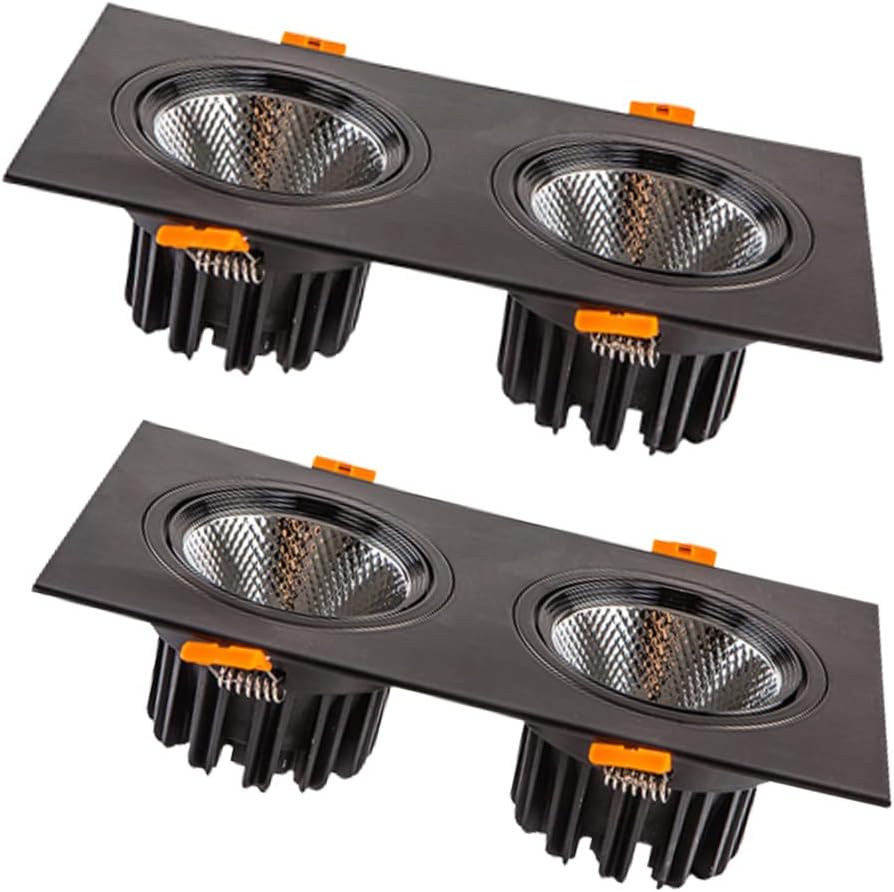 Amazon.com: YHQSYKS Double Head LED Recessed Lighting, 2 * 5W, 2 * 12W ...