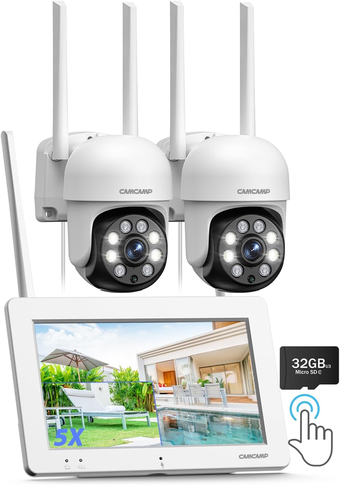 Amazon.com : seQuro Wireless Security Camera Monitor System with 7 ...