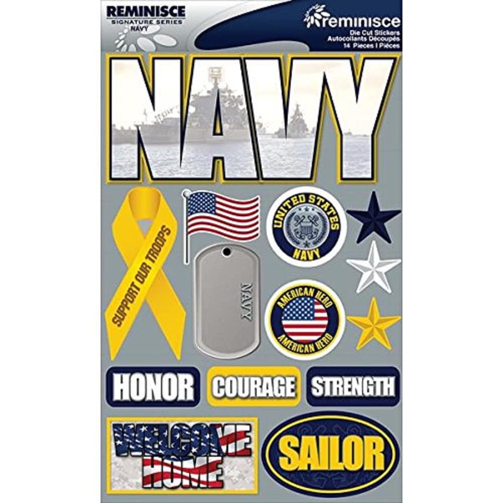 Amazon.com: Reminisce Signature Dimensional Stickers Sheet, 4.5 by 6 ...